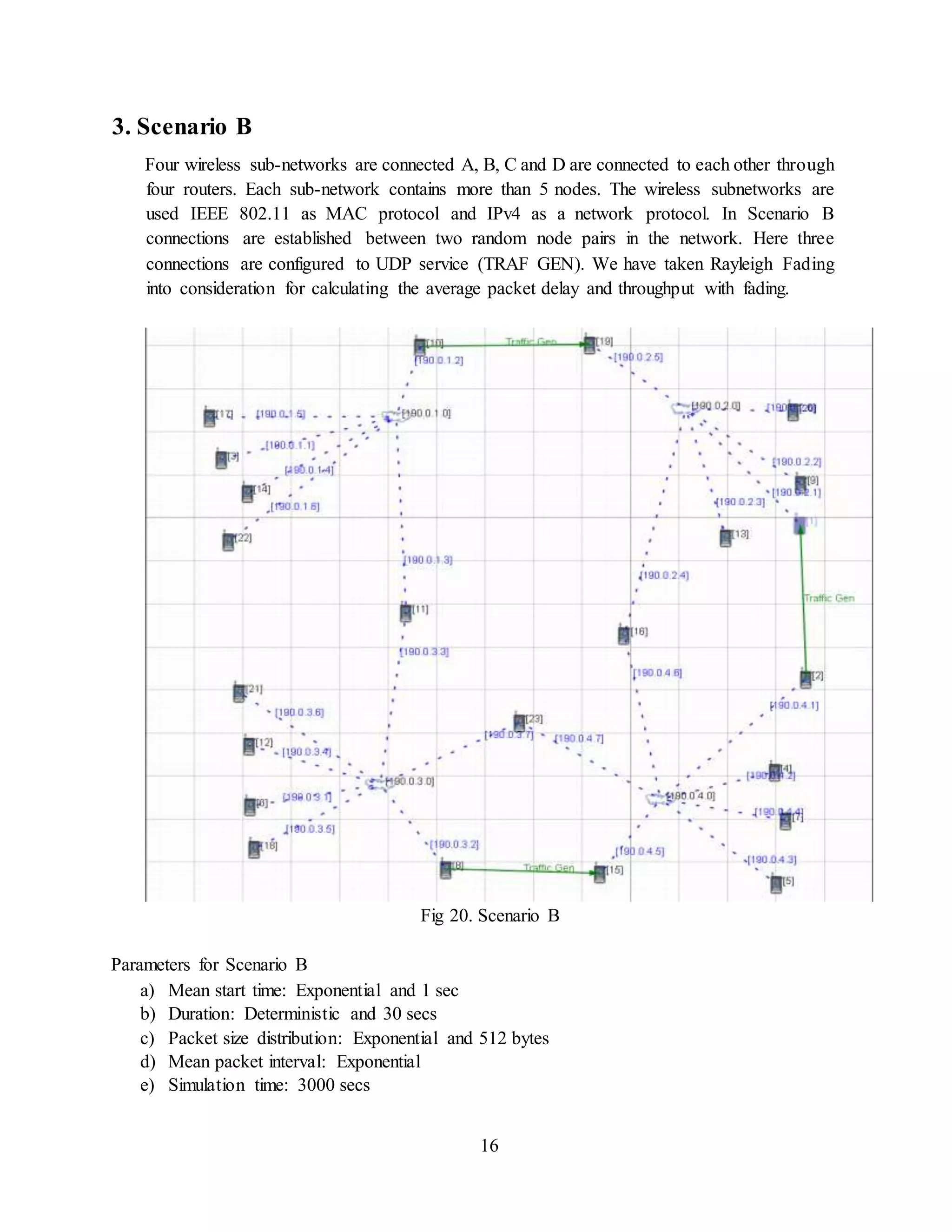 Simulation of a Wireless Sub Network using QualNET | DOCX