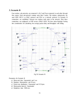Simulation of a Wireless Sub Network using QualNET | DOCX