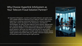 Telecom Fraud Prevention Guide | Hyperlink InfoSystem | PPTX
