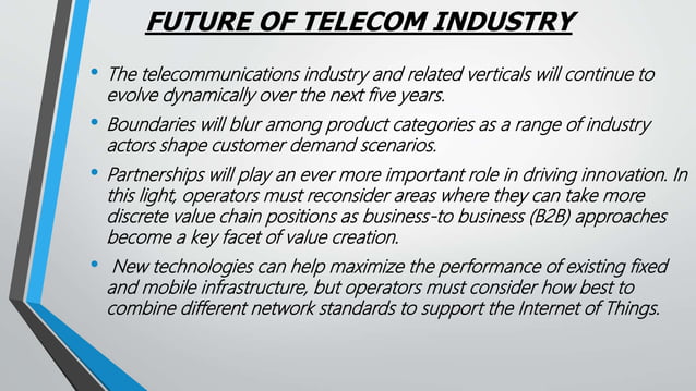 Telecom industry | PPT