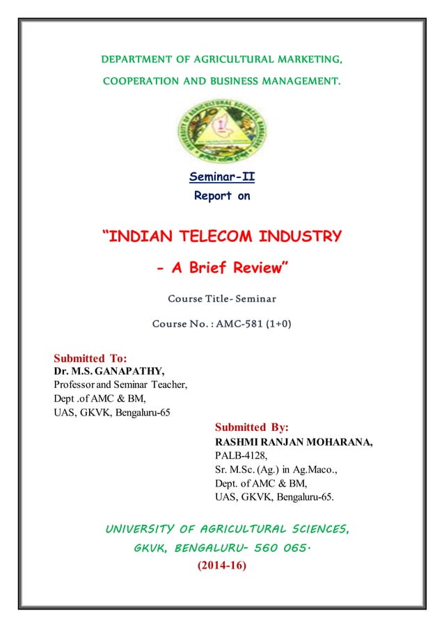 Telecom Industry in India- A Brief Review | DOCX | Computer Networking | Computing