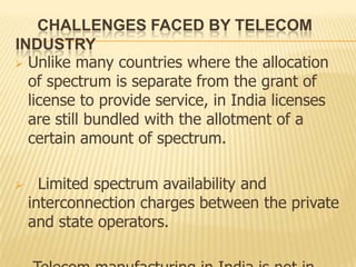 Telecom industry in india | PPTX
