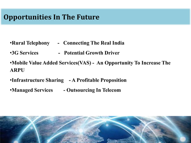 Telecom Industry in India | PPTX