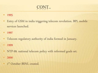 Telecom industry in india | PPT