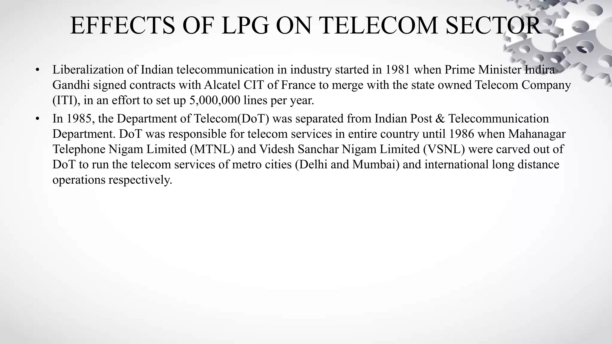Telecom Industry in India | PPTX