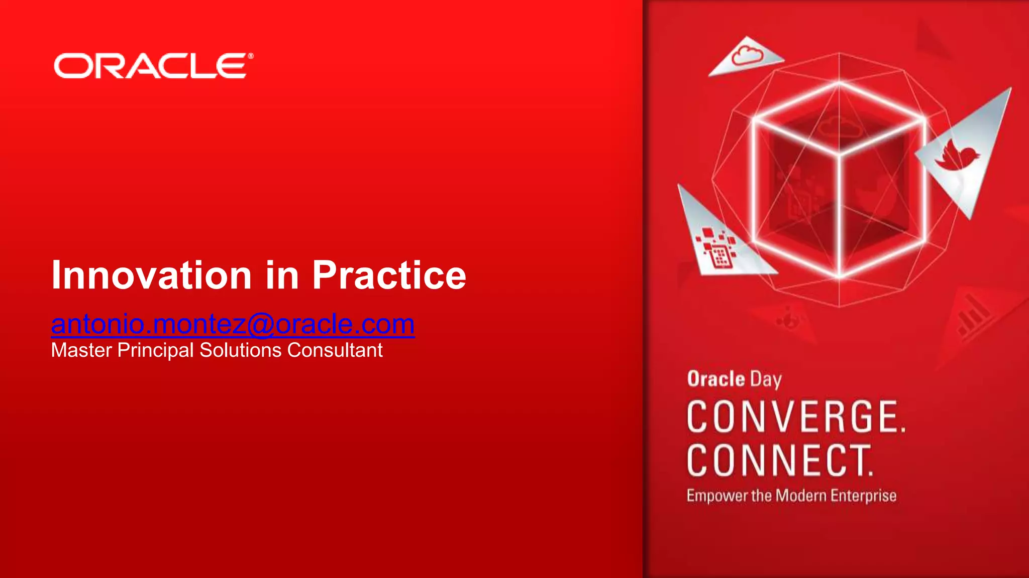Telecom innovation with oracle | PPT
