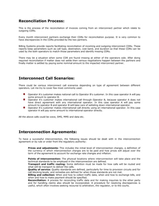 Telecom interconnect Billing Basics | PDF
