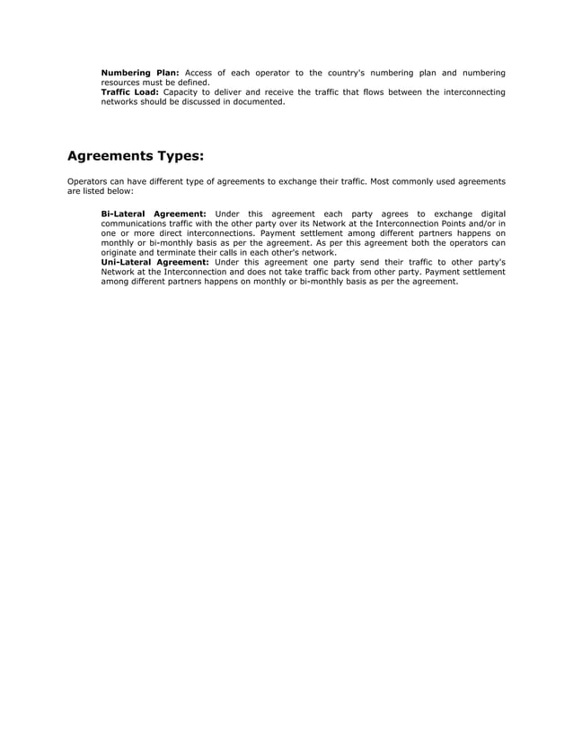 Telecom interconnect Billing Basics | PDF