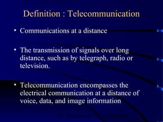 Telecom lect 2 | PPT