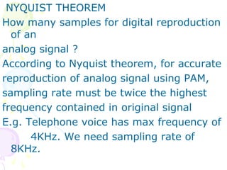 Telecom lect 6 | PPT | Digital Audio | Computer Software and Applications