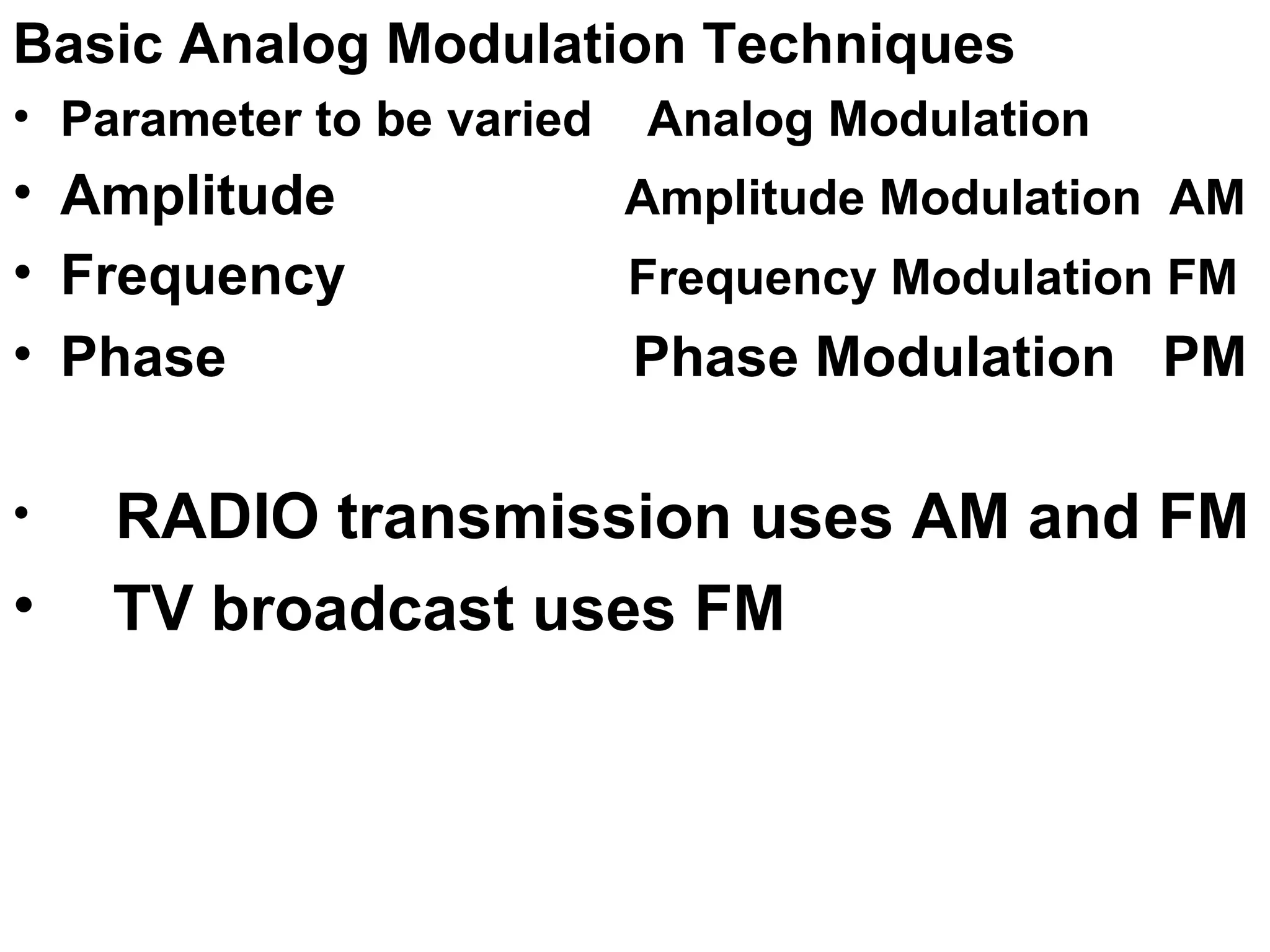 Analog Transmission | PPT