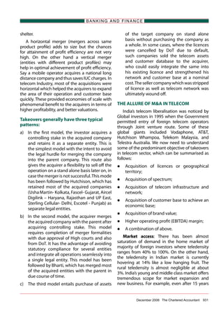 Telecom mergers & acquisitions | PDF