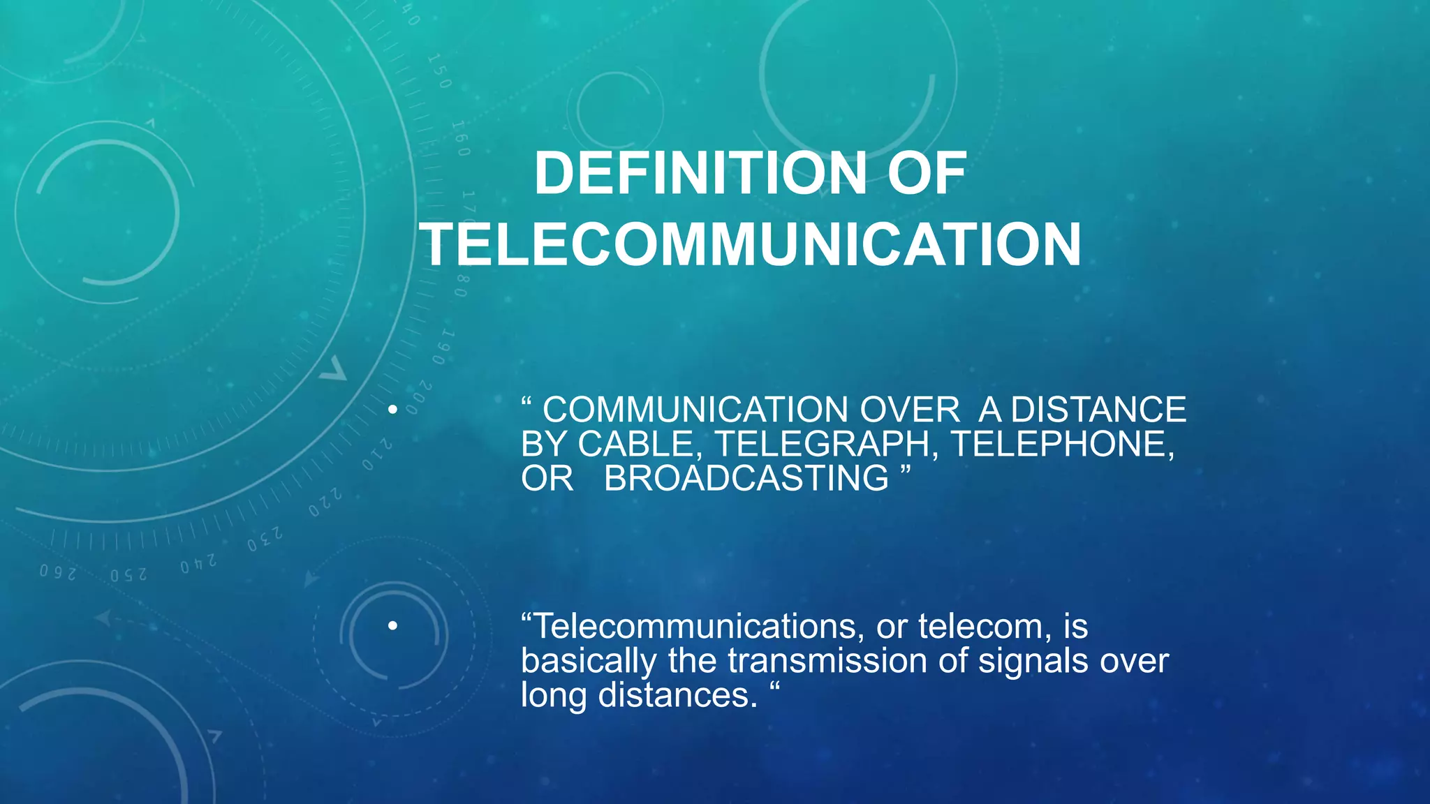Telecommunication | PPTX