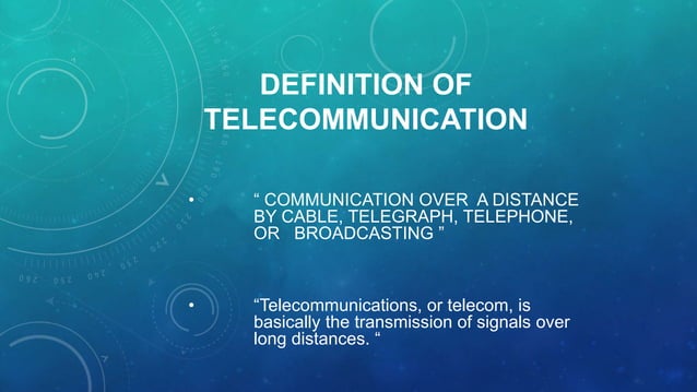 Telecommunication | PPTX