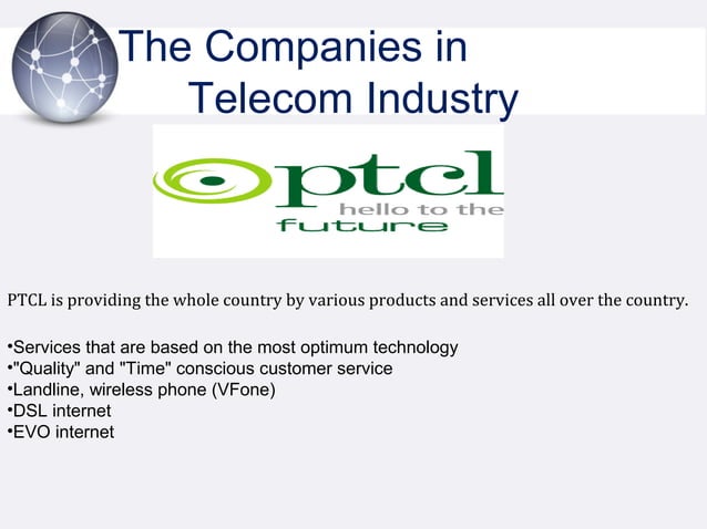 Telecommunication in Pakistan | PPT