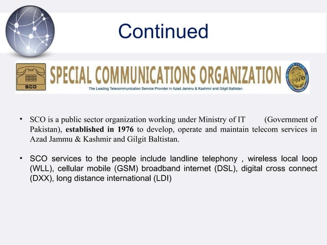 Telecommunication in Pakistan | PPT