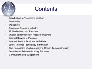 Telecommunication in Pakistan | PPT