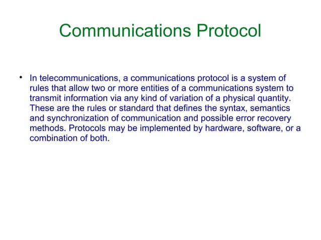 Telecommunication | PPT