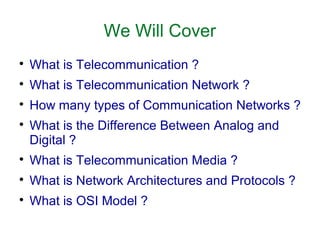 Telecommunication | PPT