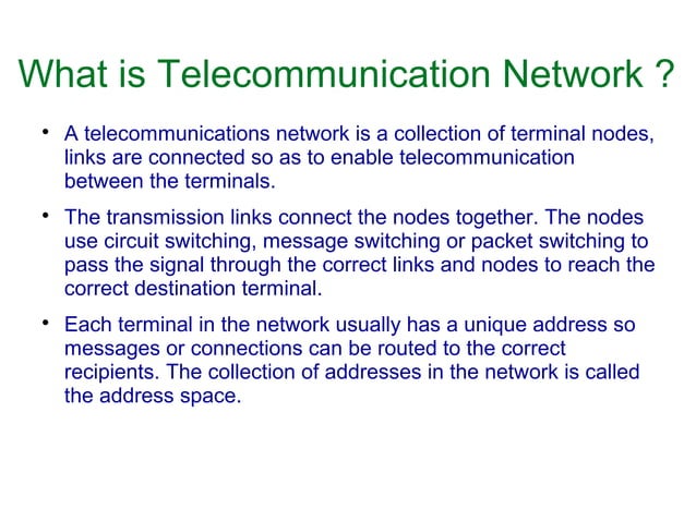 Telecommunication | PPT