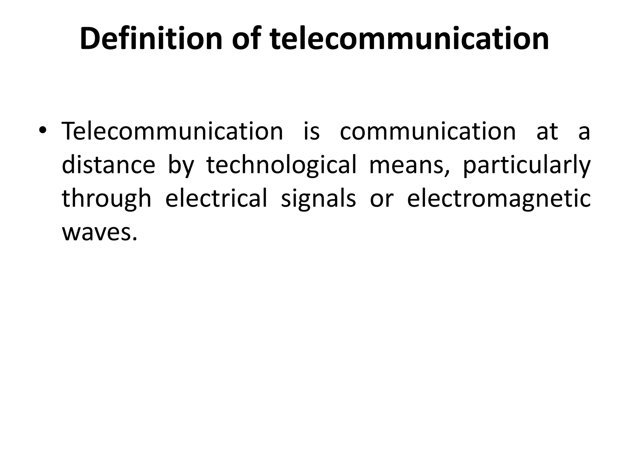 Telecommunication.pptx new.pptx1211 | PPTX