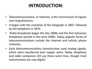 Telecommunication.pptx new.pptx1211 | PPTX