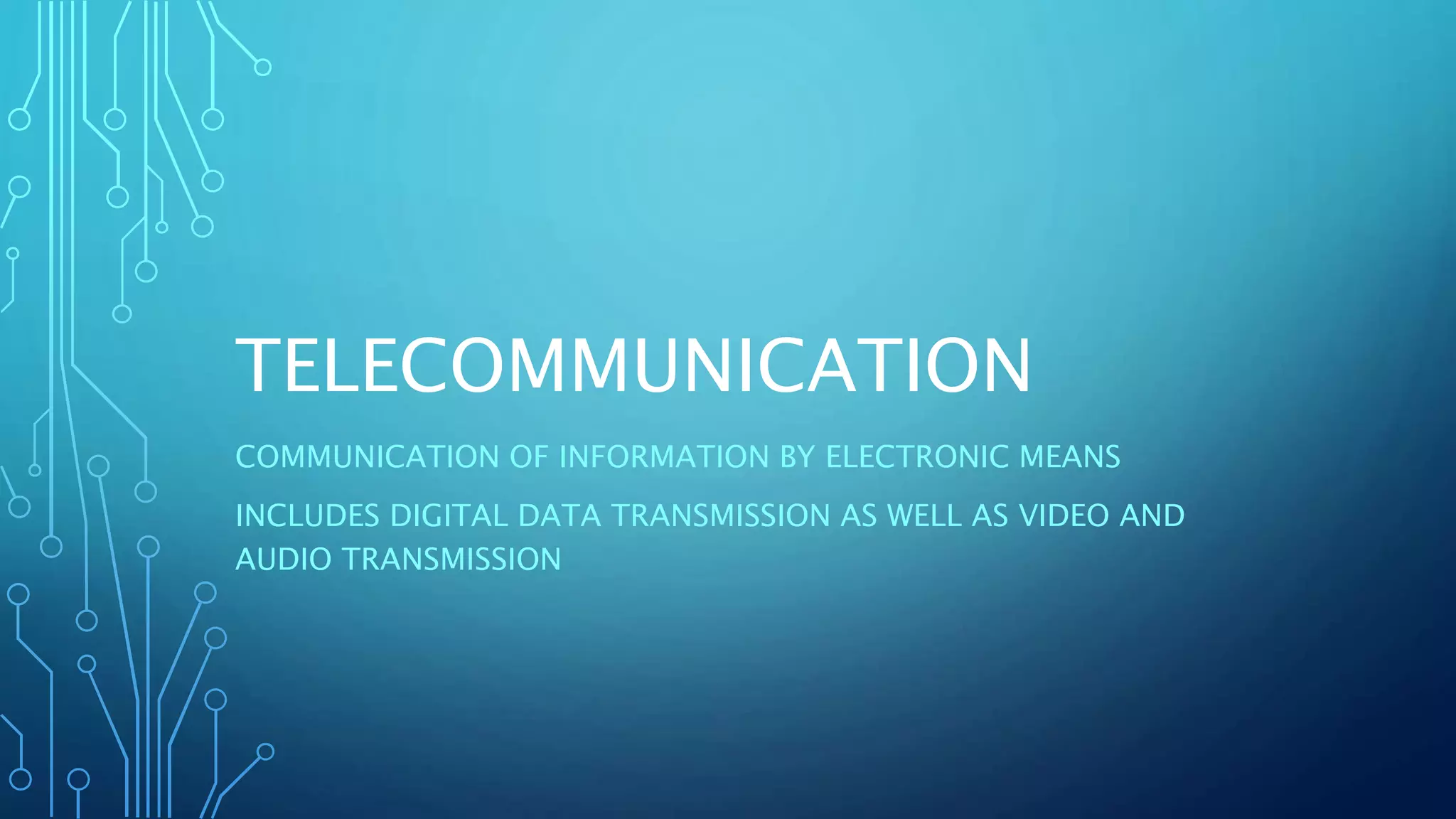 Telecommunication | PPT