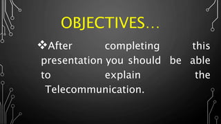 Tele communication | PPTX
