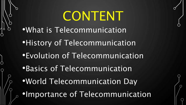 Tele communication | PPTX