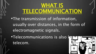 Tele communication | PPTX