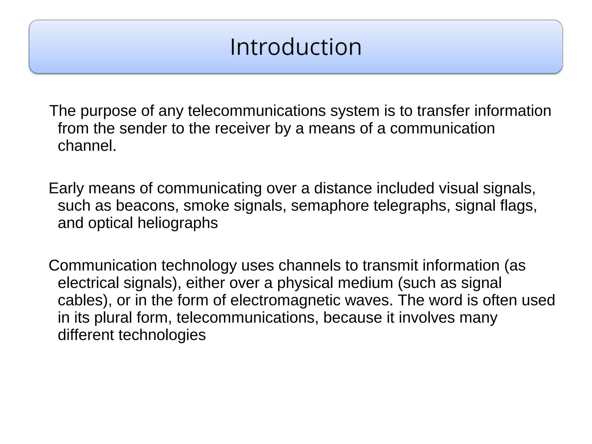 Telecommunication | PPT