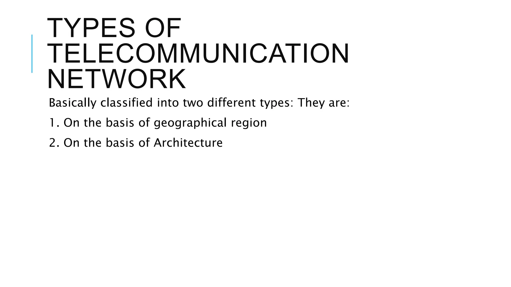 Telecommunication and network | PPTX