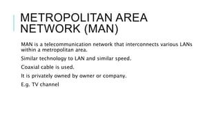 Telecommunication and network | PPTX