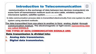 TELECOMMUNICATION AND NETWORK topologies | PPT
