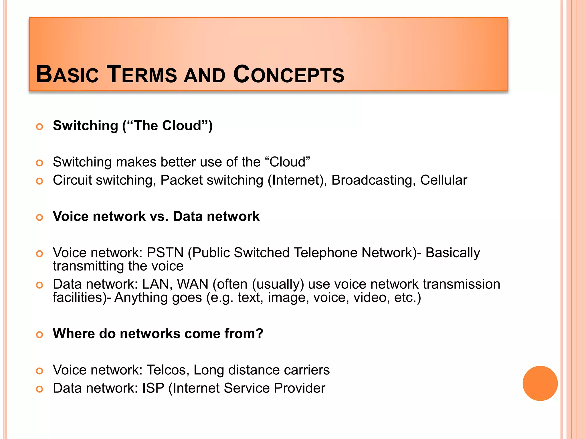 Telecommunication basics | PPTX | Computer Networking | Computing