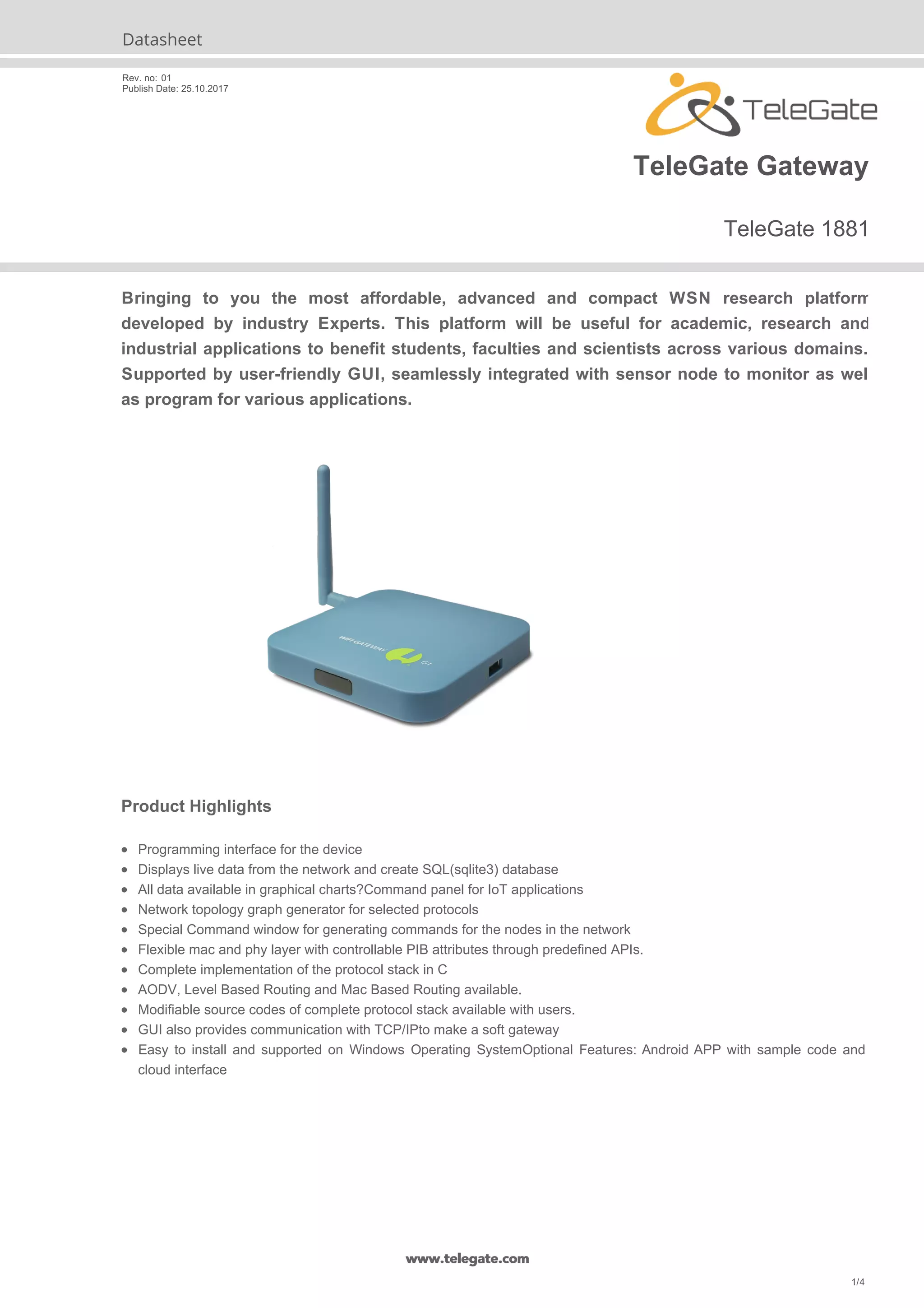 Telecommunication Datasheet Template | PDF | Computer Networking | Computing
