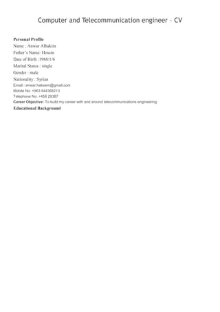 Telecommunication engineer | PDF