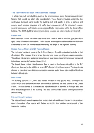 Telecommunication for high rise building | DOCX