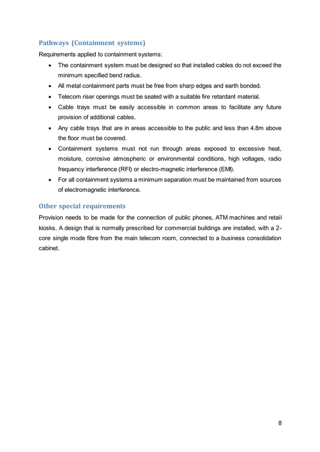 Telecommunication for high rise building | DOCX