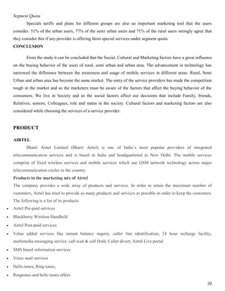Telecommunication industry Marketing Practices | PDF