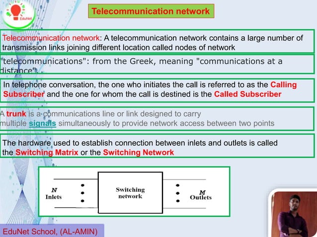Telecommunication network | PPT