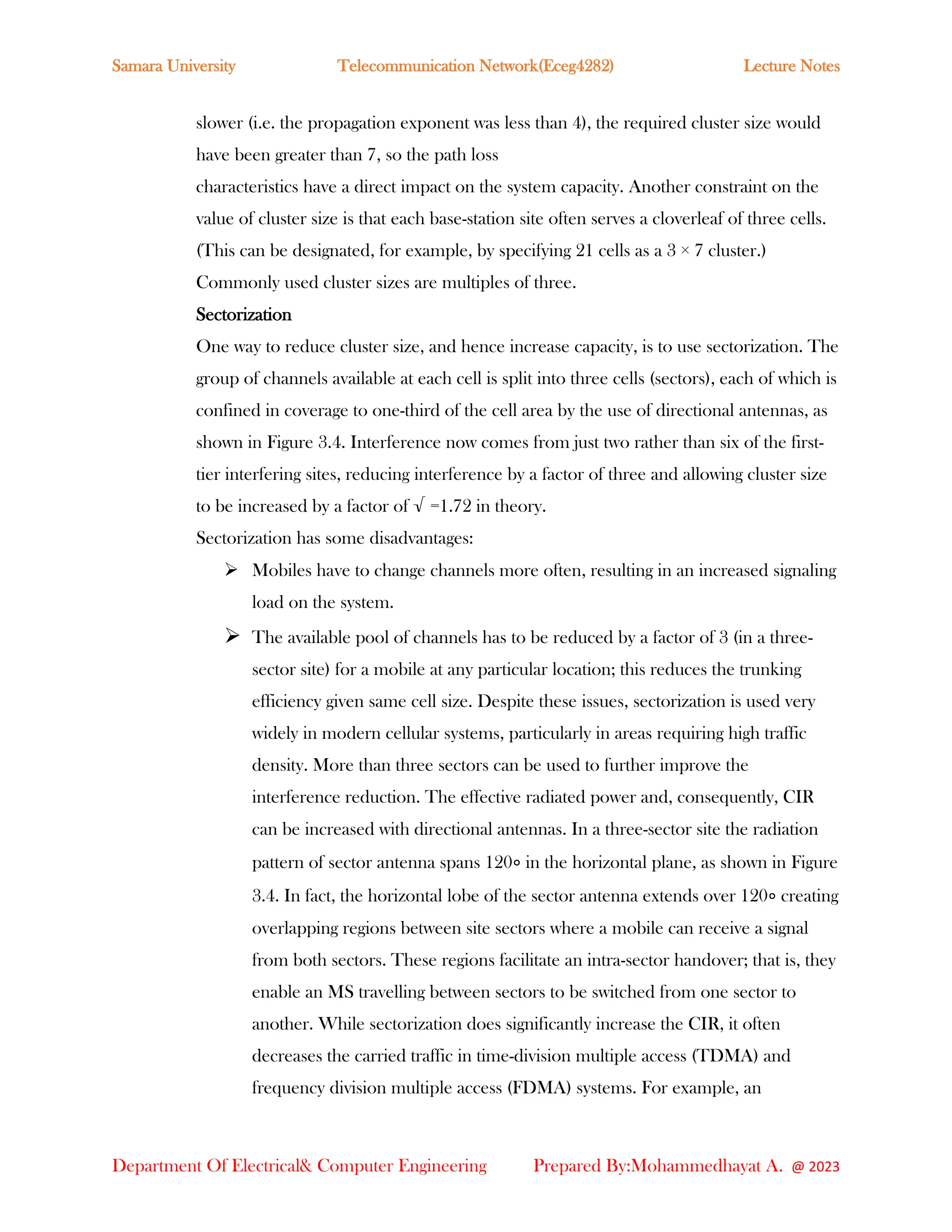 Telecommunication network lecture notes.pdf