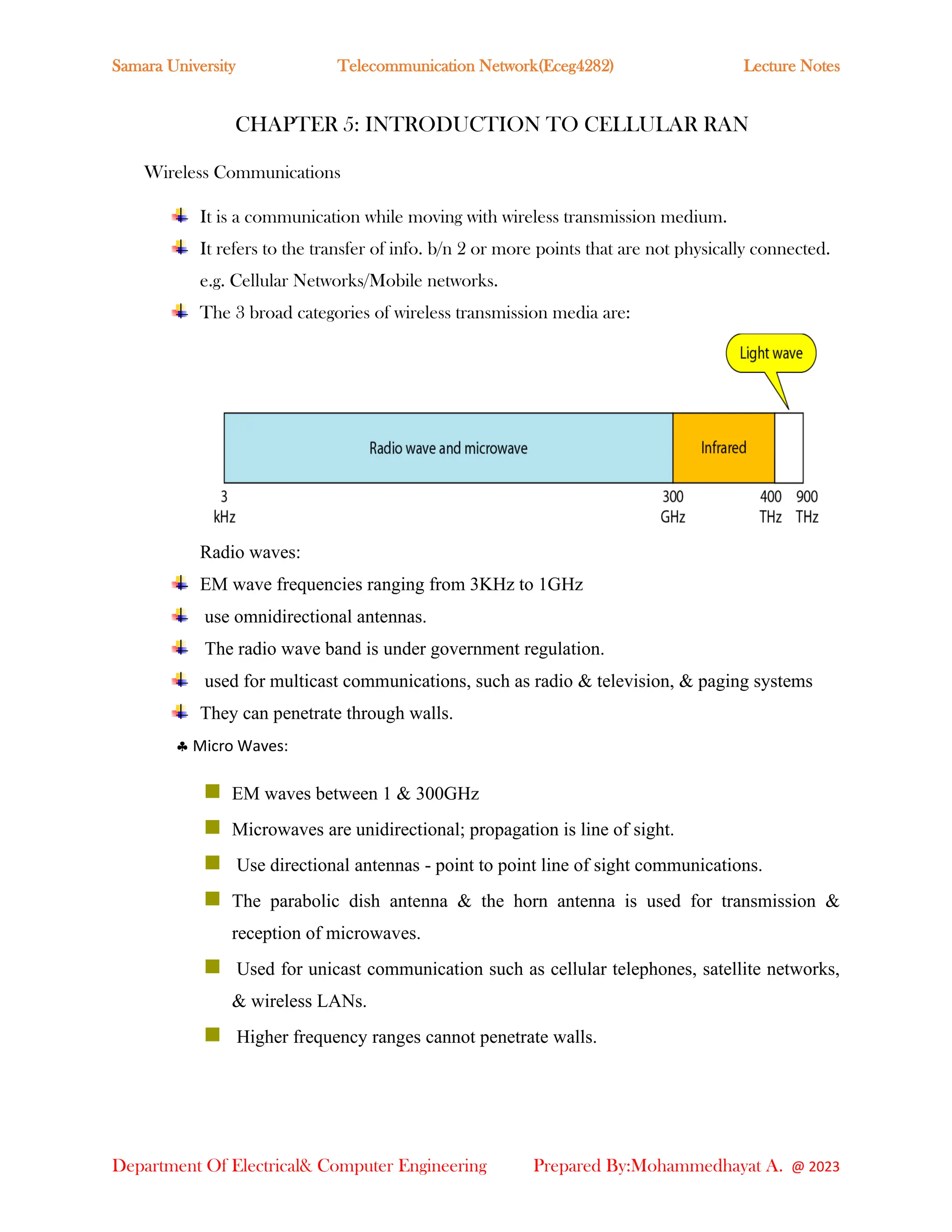 Telecommunication network lecture notes.pdf