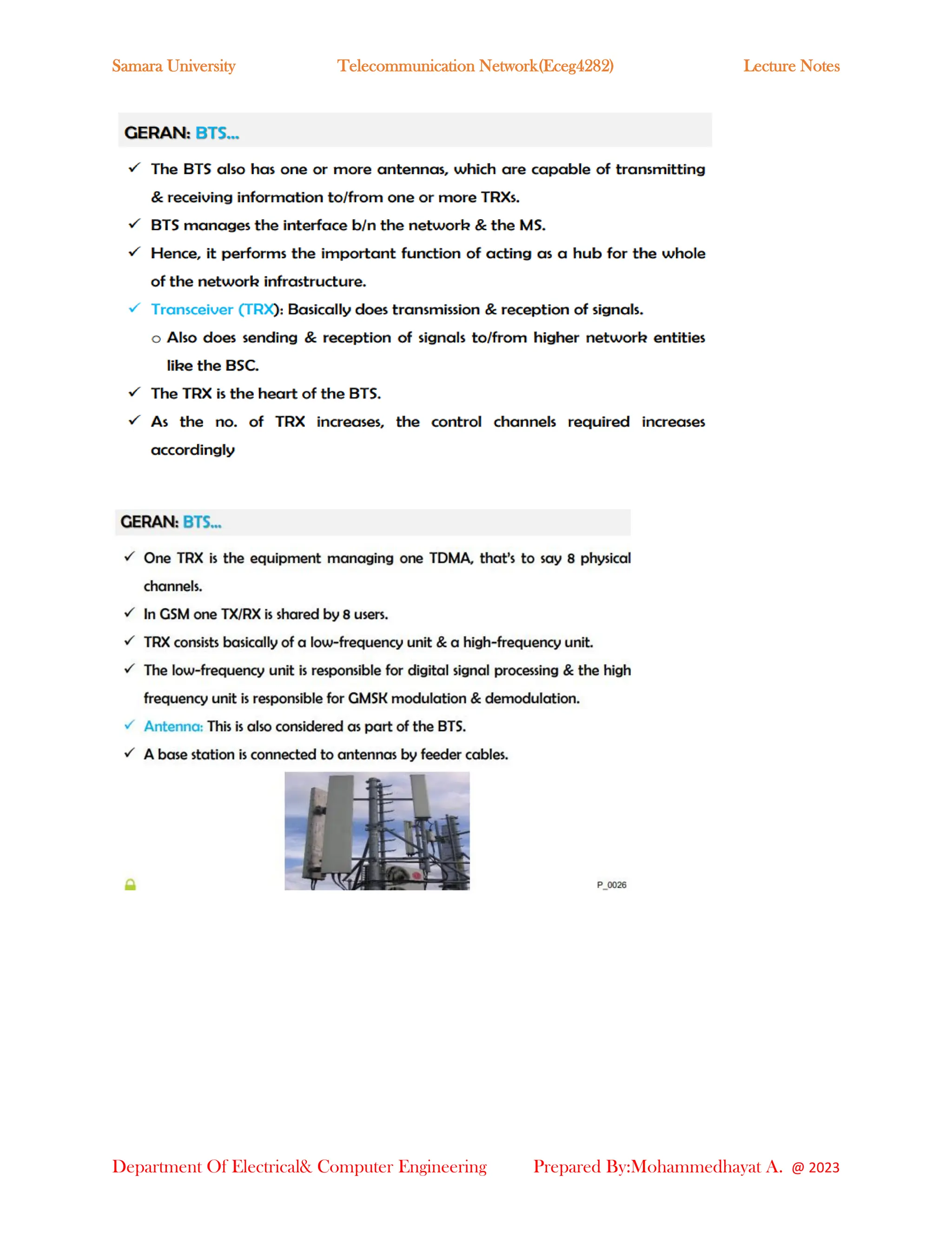 Telecommunication network lecture notes.pdf