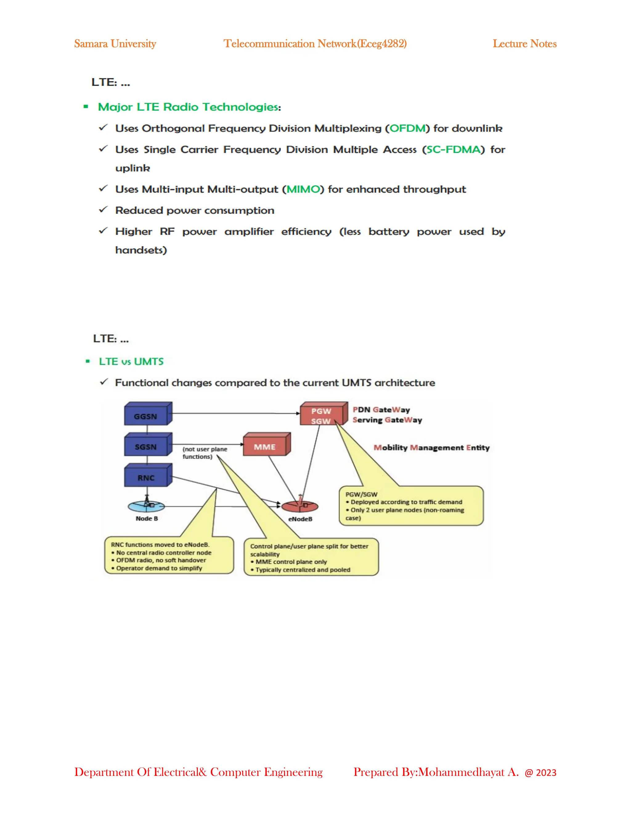 Telecommunication Network Lecture Notes Pdf