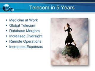 Telecommunications in Healthcare | PPTX