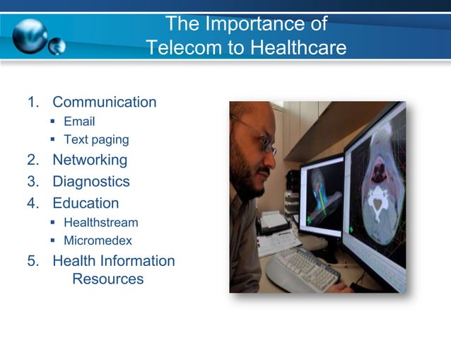 Telecommunications in Healthcare | PPT
