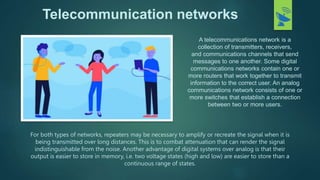 Telecommunications.pptx | Computer Networking | Computing