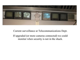 Telecommunications Dept. Maintenance and/or Cleaning Issues | PPT