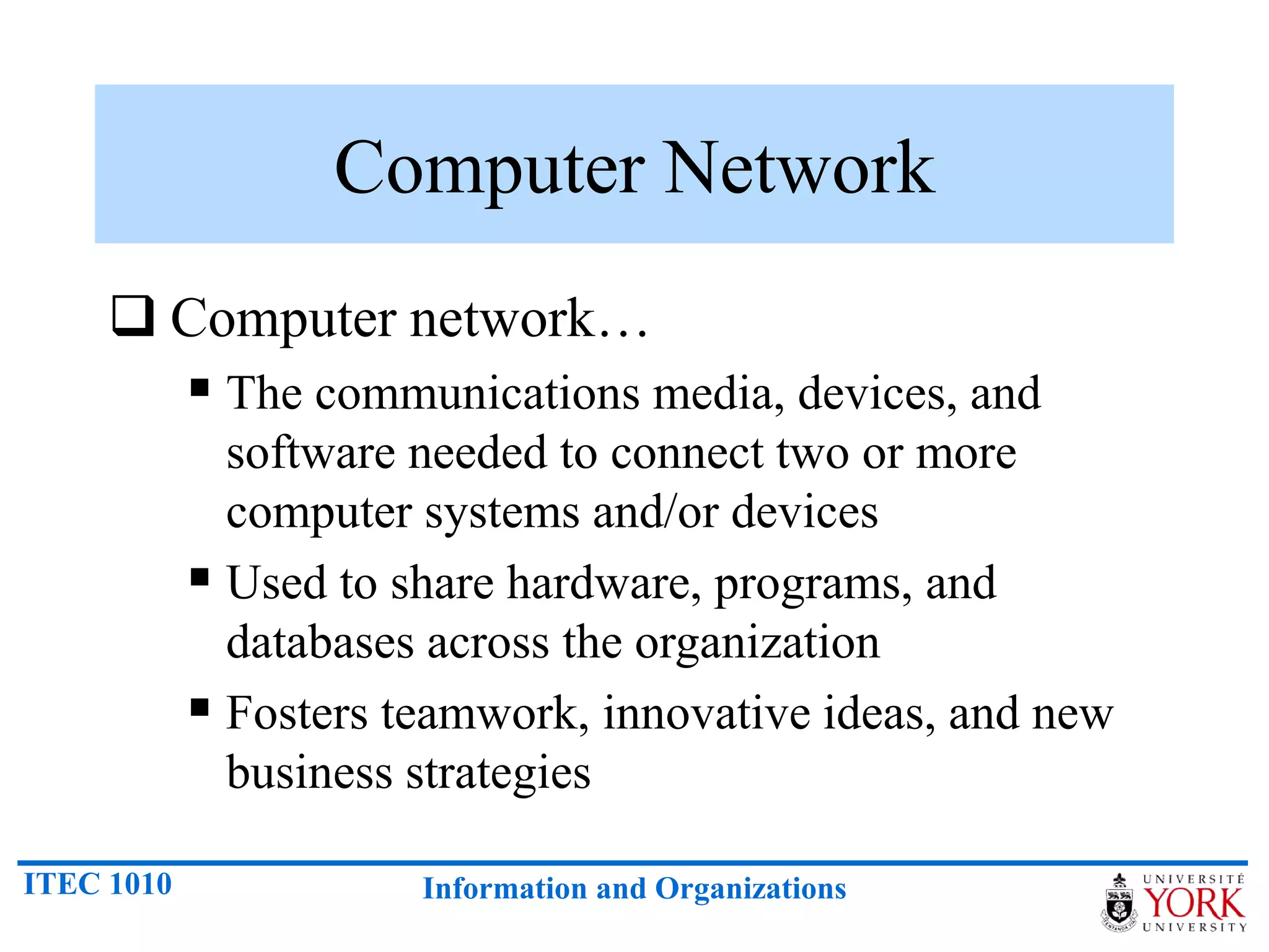 Telecommunications and networks | PPTX